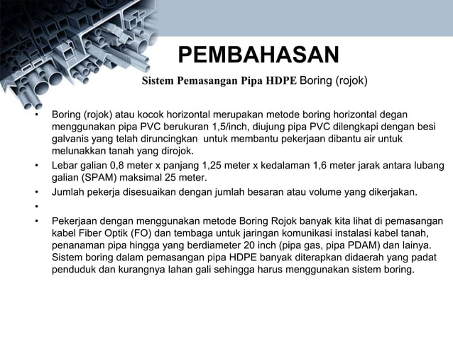 proses pemasangan pipa hdpe pada sistem distribusi spam.pptx