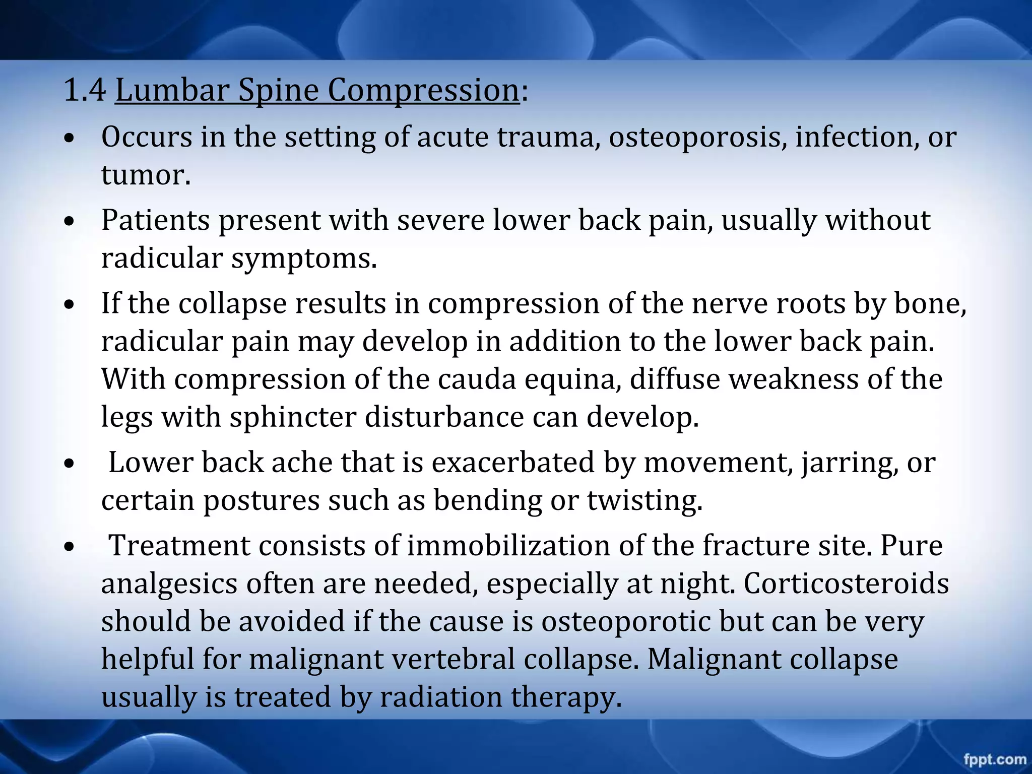 Approach to low back ache | PPTX