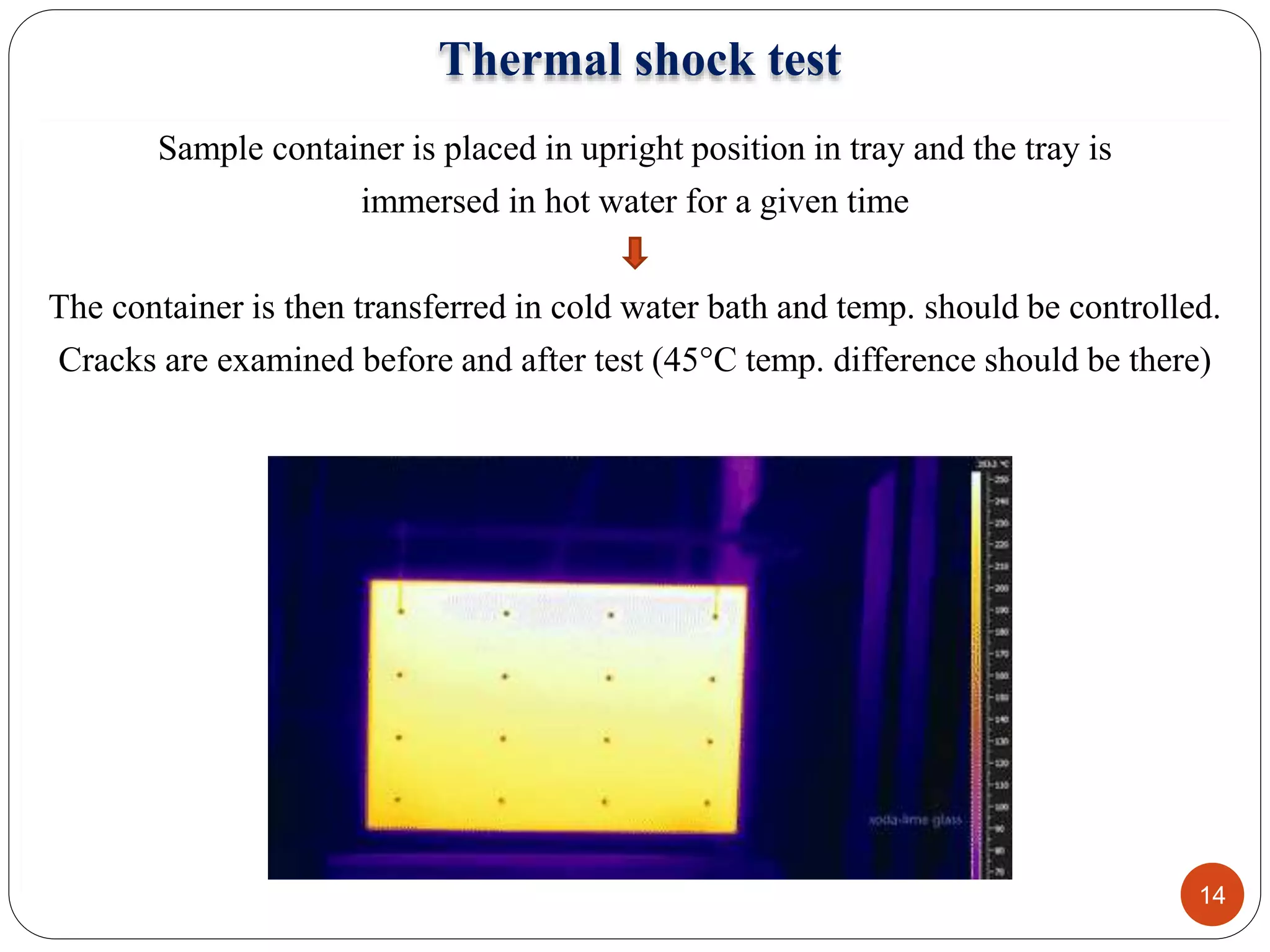 Quality control test: Containers, Closures and Secondary packing ...