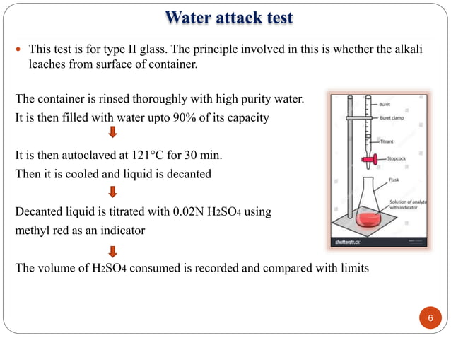 Quality control test: Containers, Closures and Secondary packing ...