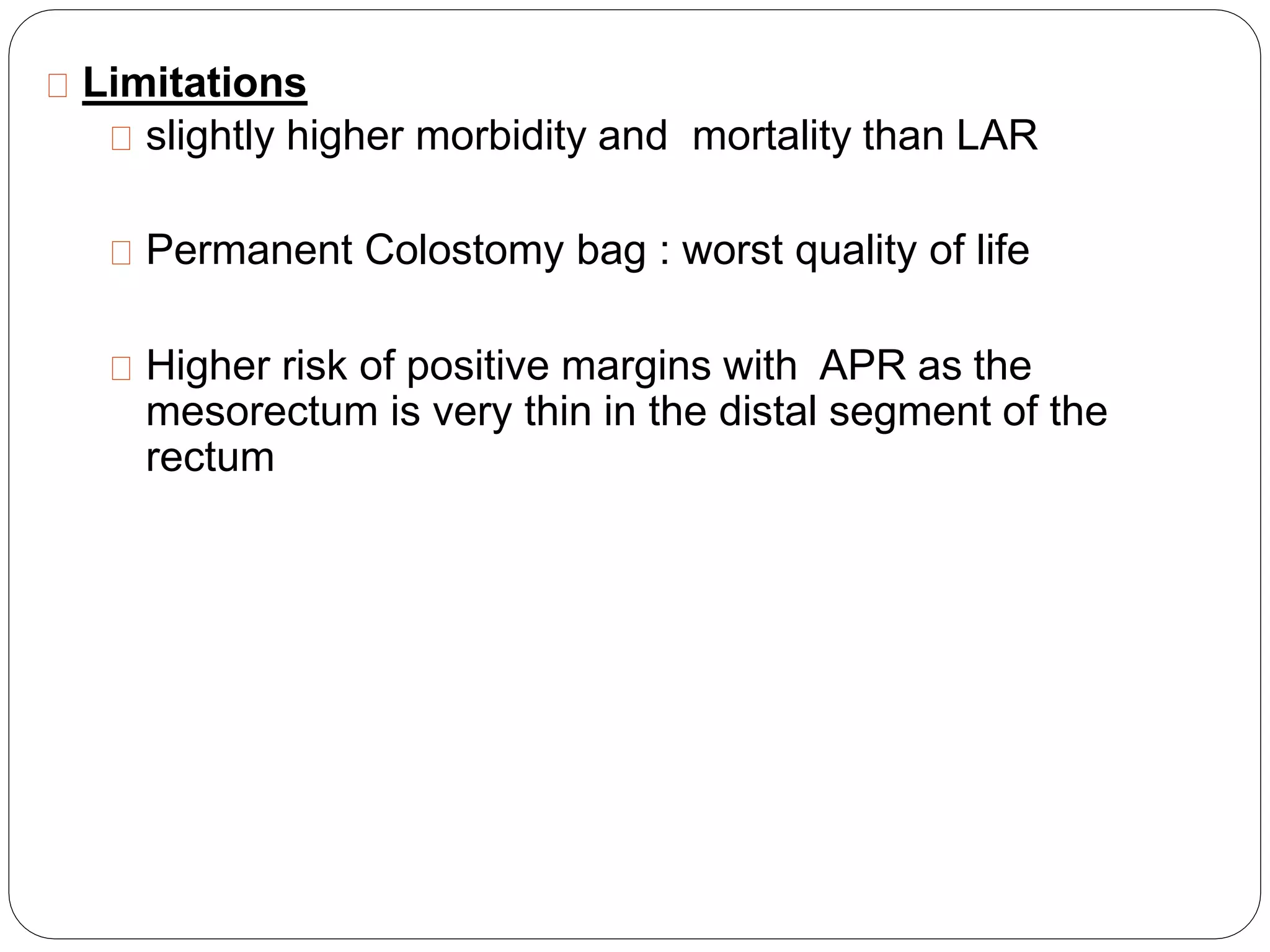 Management of Rectal Cancer | PPTX