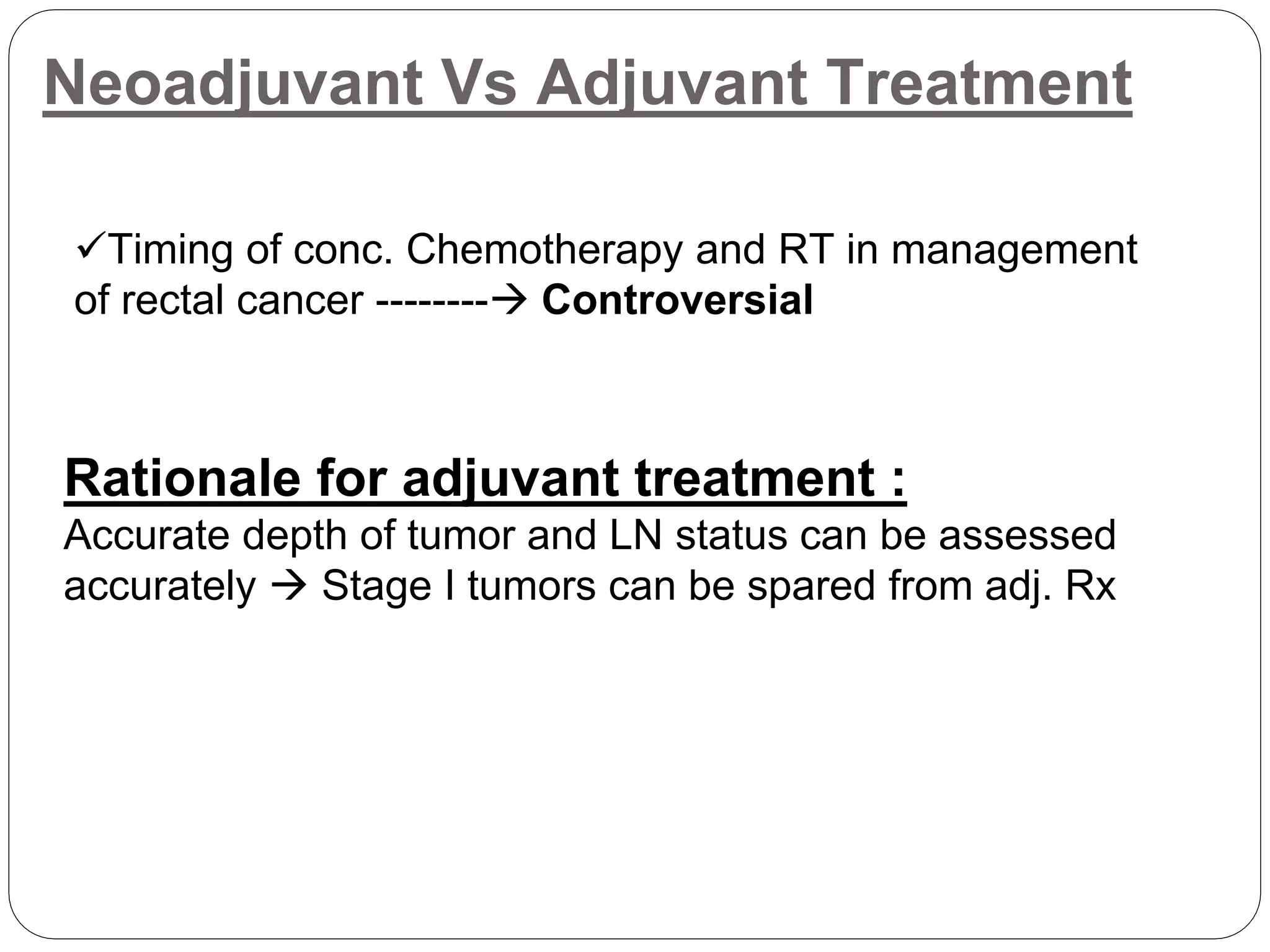 Management of Rectal Cancer | PPTX