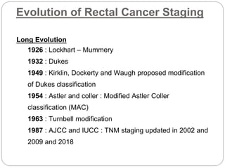 Management of Rectal Cancer | PPTX