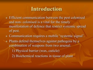 systemic signal in plant defence | PPTX | Gardening | Home & Garden