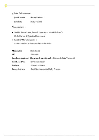 Seminar mata kuliah kebahasaan | DOCX