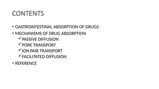 Seminar Mechanisms and Methods of Drug absorbed from git.pptx