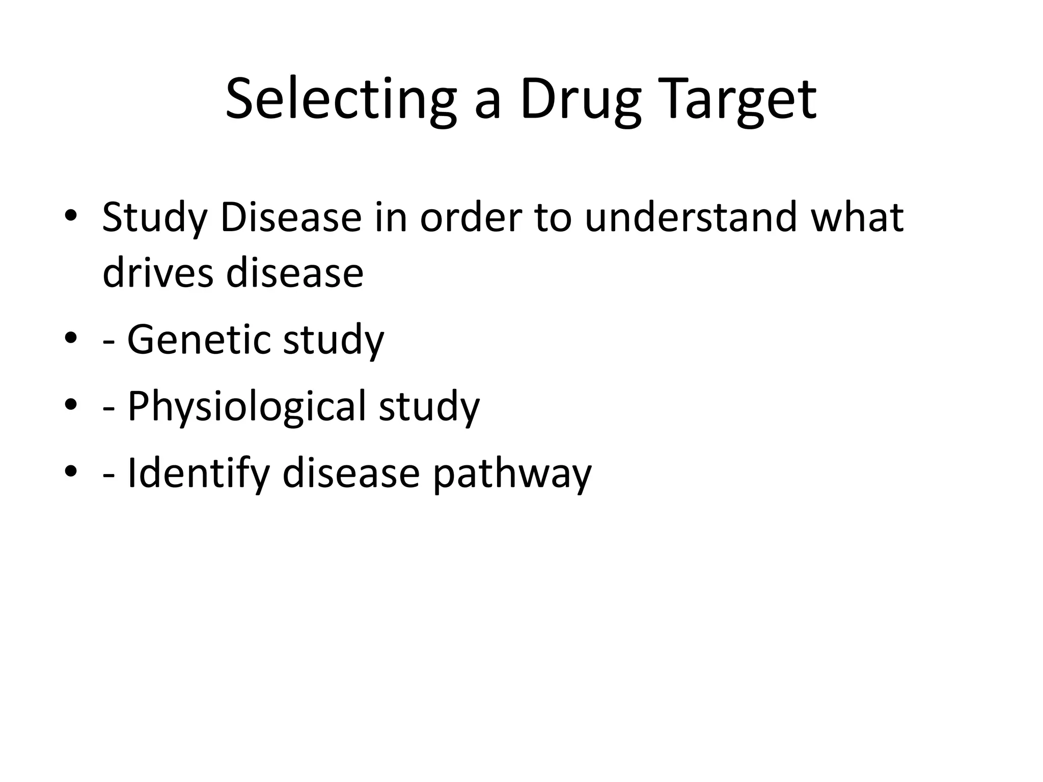 DRUG TARGET DISCOVERY | PPTX