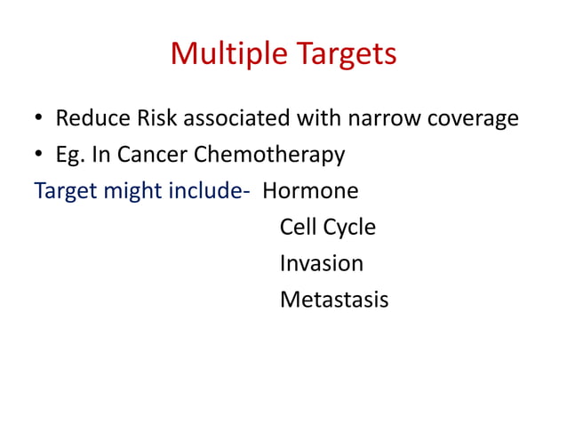 DRUG TARGET DISCOVERY | PPTX | Cancer | Diseases and Conditions
