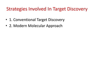 DRUG TARGET DISCOVERY | PPTX