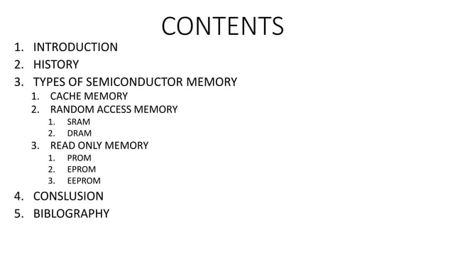 Semiconductor memory | PPTX | Data Storage and Warehousing | Computing
