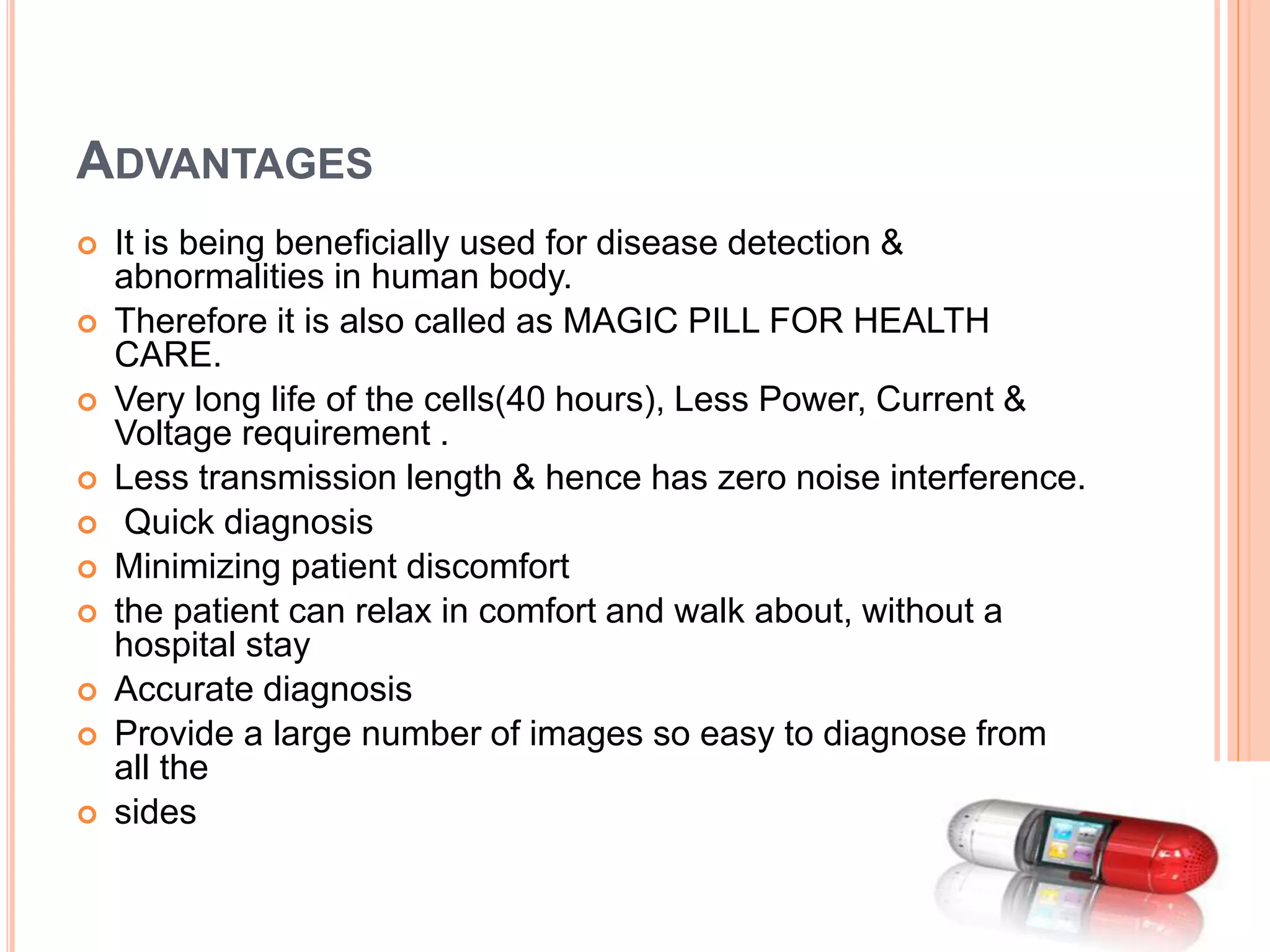 Seminar on microelectronic pill | PPTX
