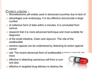 Seminar on microelectronic pill | PPTX