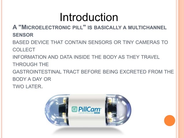 Seminar on microelectronic pill | PPTX