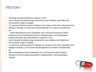 Seminar on microelectronic pill | PPTX