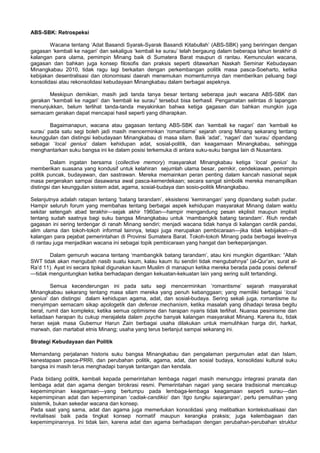 Seminar minangkabau | PDF