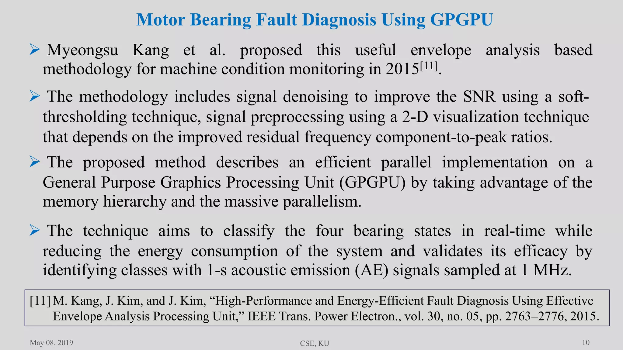 Induction Motor Bearing Health Condition Classification Using Machine Learning Algorithms Pptx