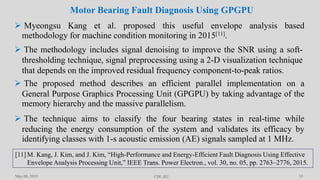 Induction Motor Bearing Health Condition Classification Using Machine Learning Algorithms | PPTX