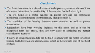 Induction Motor Bearing Health Condition Classification Using Machine ...