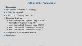 Induction Motor Bearing Health Condition Classification Using Machine Learning Algorithms | PPTX