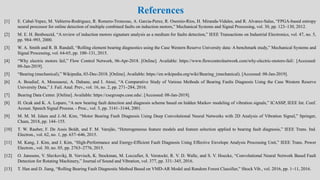 Induction Motor Bearing Health Condition Classification Using Machine Learning Algorithms | PPTX