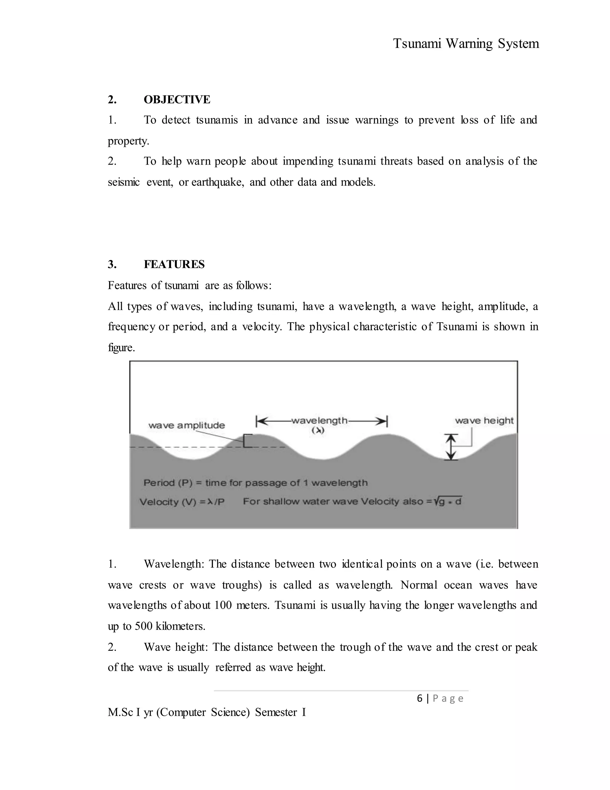tsunami warning system (synofsis) | DOCX