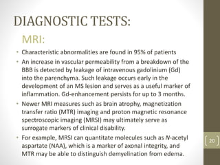 Multiple Sclerosis SEMINAR | PPTX