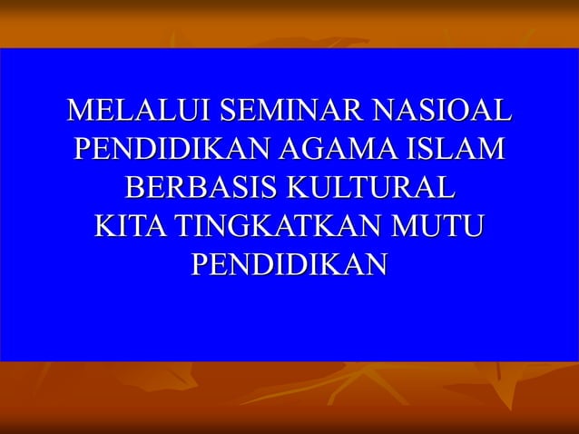 PENDIDIKAN MULTIKULTURAL DALAM MATA PELAJARAN PENDIDIKAN AGAMA ISLAM ...