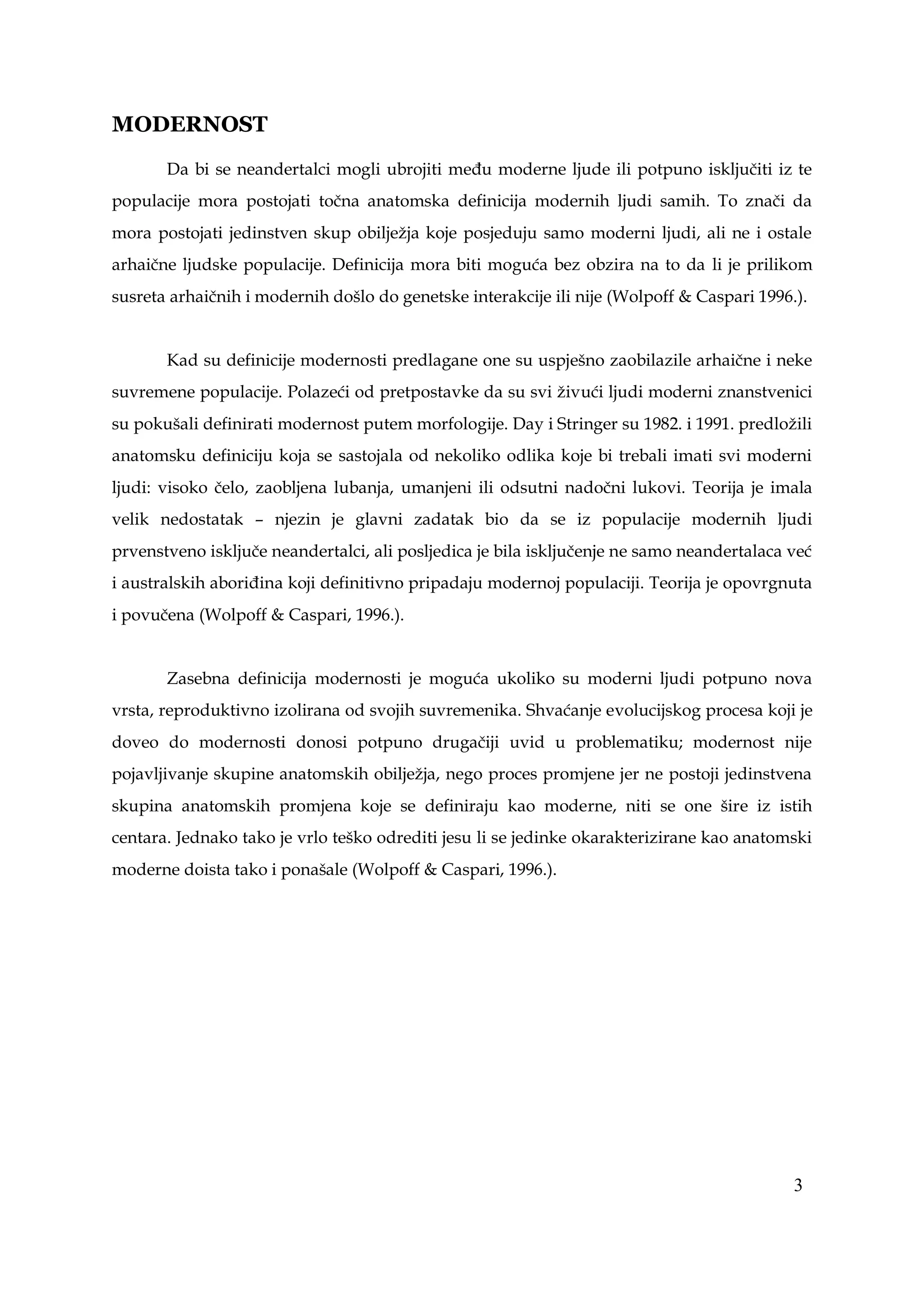 Seminar neandertalci moderni ljudi | PDF