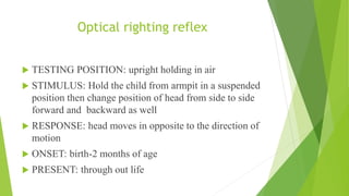 Optical Righting Reflex Infants