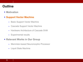 Hardware Implementation of Cascade SVM | PPTX