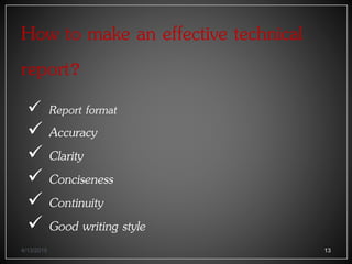 Seminar on technical writing | PPTX