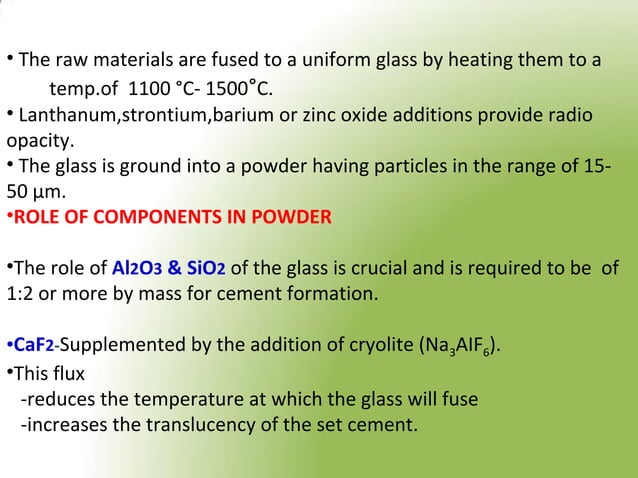 GIC material aspect | PPT