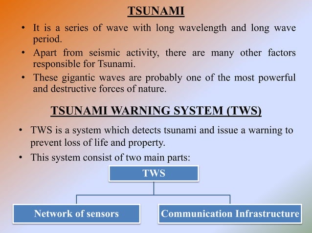 Tsunami Warning System | PPTX