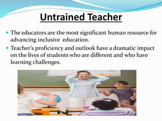 barrriers of curriculum in the inclusive education | PPTX