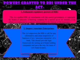 Banking Law (Reserve Bank of India) | PPT