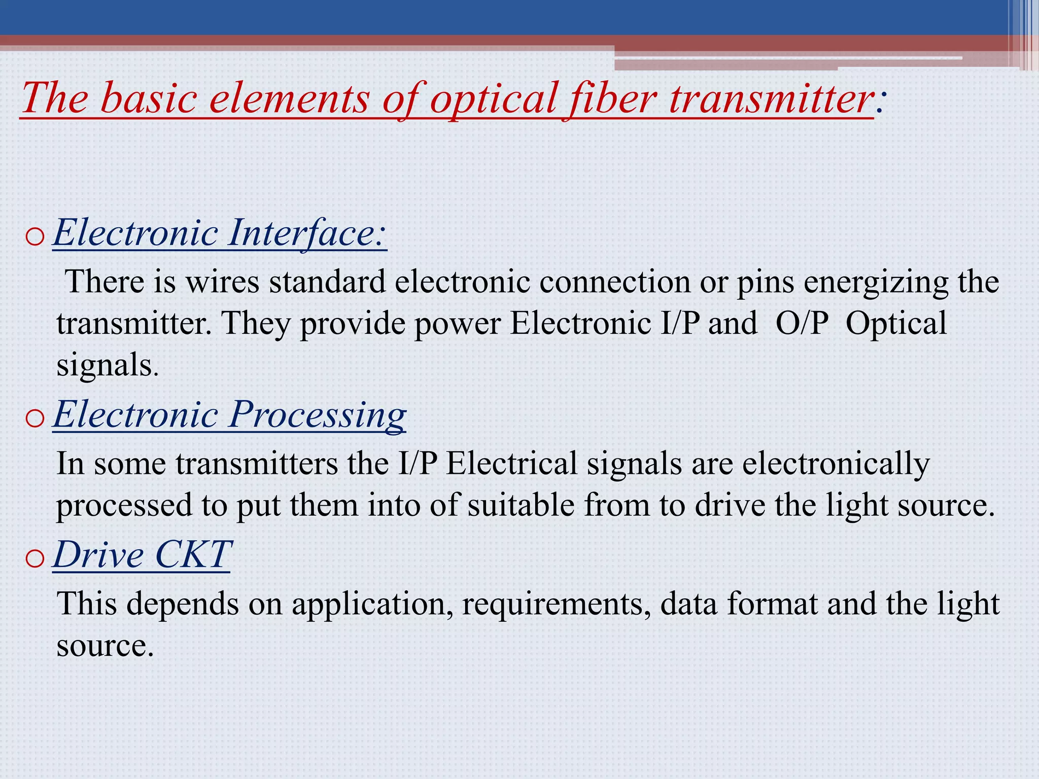optical transmitter | PPTX