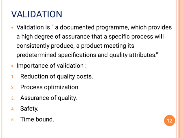 Dation Of Equipment Ich And Who Guidelines For Calibration And