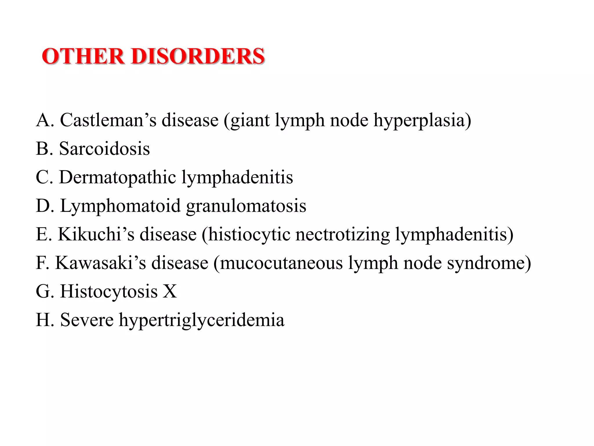 Differential Diagnosis of Lymphadenopathy | PPTX