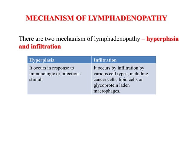Differential Diagnosis of Lymphadenopathy | PPTX | Ear, Nose and Throat ...