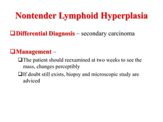 Differential Diagnosis of Lymphadenopathy | PPTX