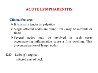 Differential Diagnosis of Lymphadenopathy | PPTX