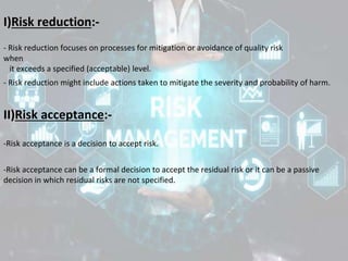Seminar on Quality Risk Management by Parag Ghadigaonkar | PPTX