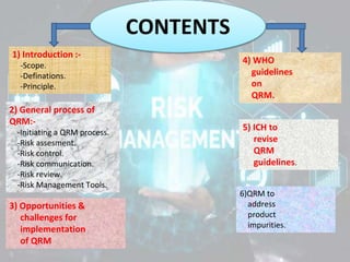 Seminar on Quality Risk Management by Parag Ghadigaonkar | PPTX