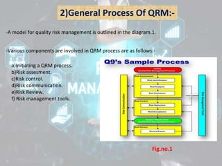 Seminar on Quality Risk Management by Parag Ghadigaonkar | PPTX