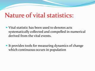 Vital statistics | PPTX