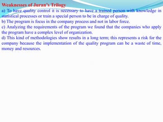 presentation on continuous process improvement,juran trilogy and ...