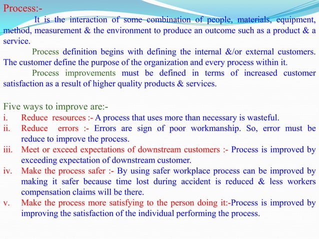 presentation on continuous process improvement,juran trilogy and ...