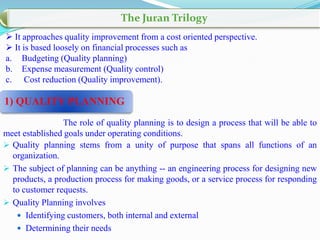 presentation on continuous process improvement,juran trilogy and strategies improvement | PPT