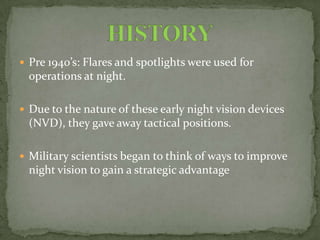 seminar on Night vision Technology | PPTX