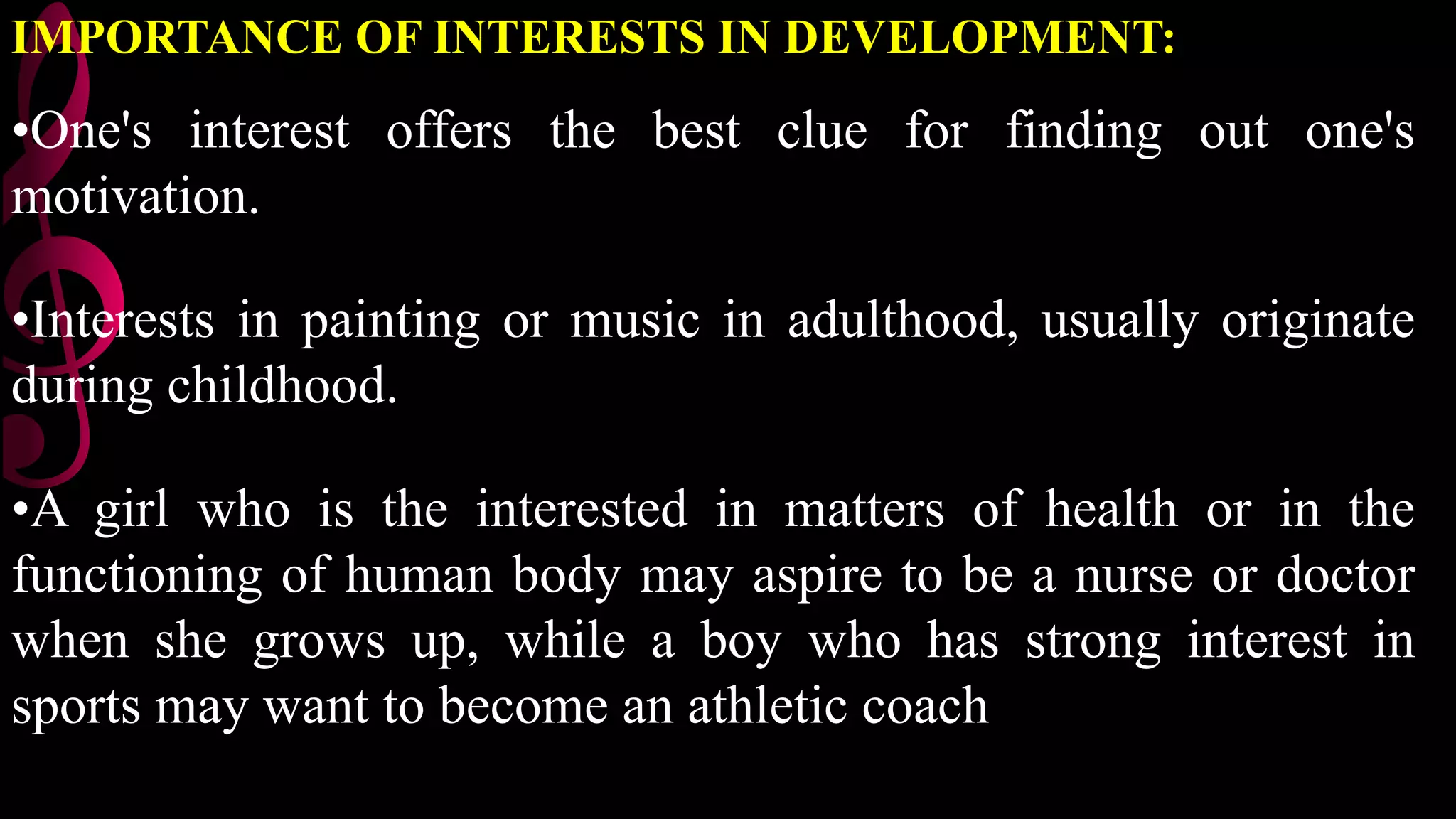 personality achievement interest test | PPTX